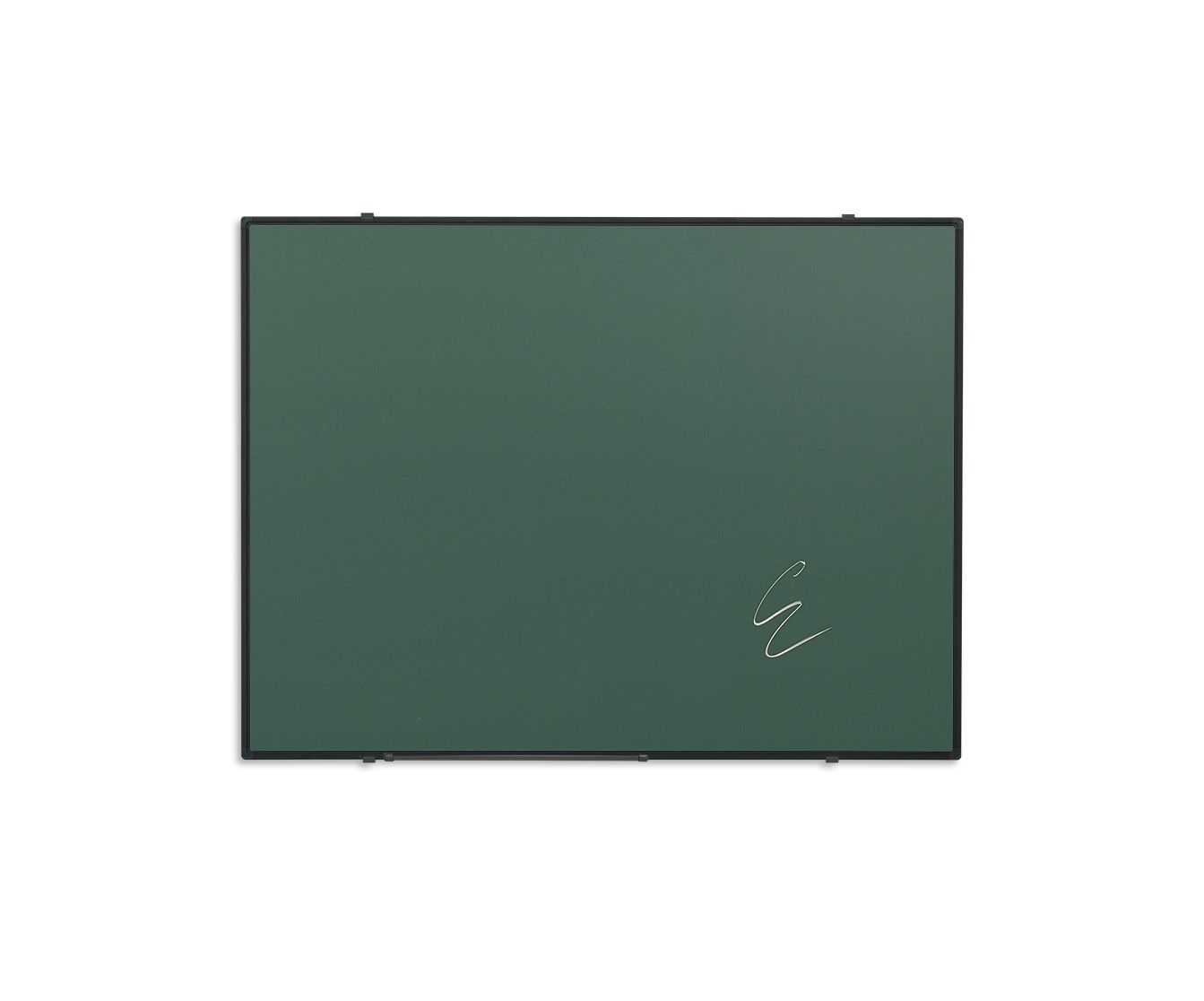 Krijtbord zwart Softline profiel 8mm, emailstaal groen - 100x150 cm ...
