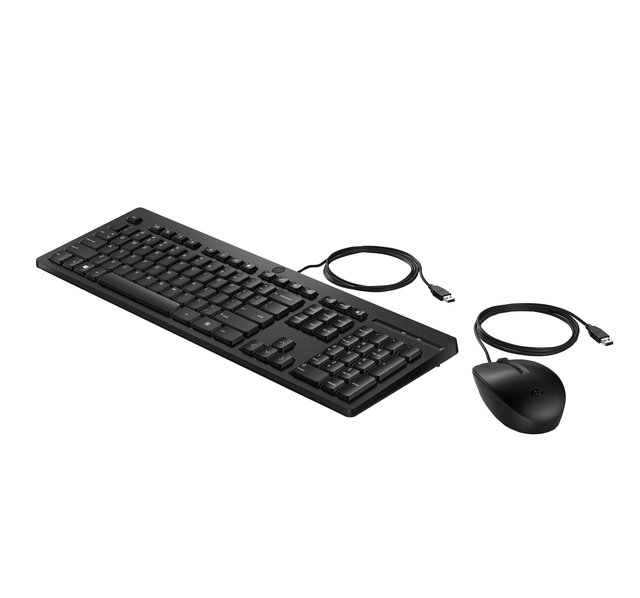 Toetsenbord + muis HP 225 bedraad QWERTY | Q1438135